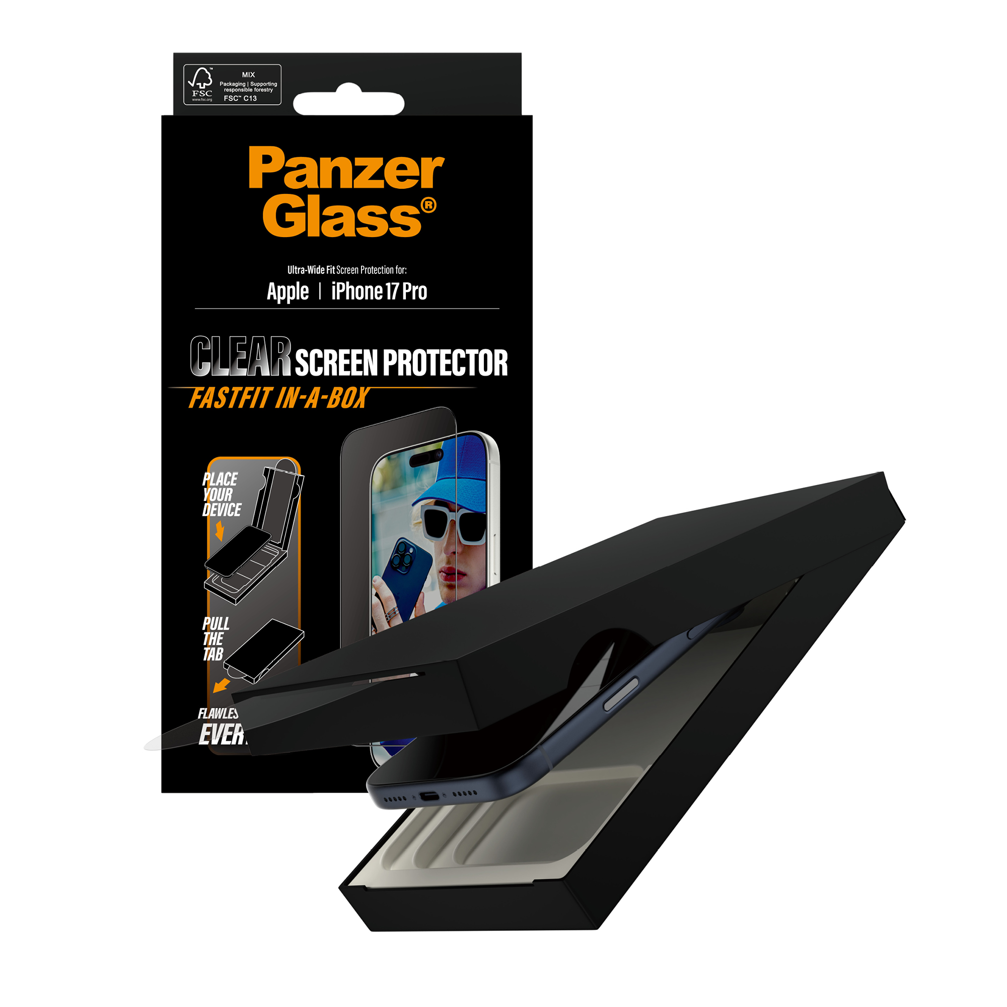 PanzerGlass® FASTFIT Protector: Easy installation and total protection